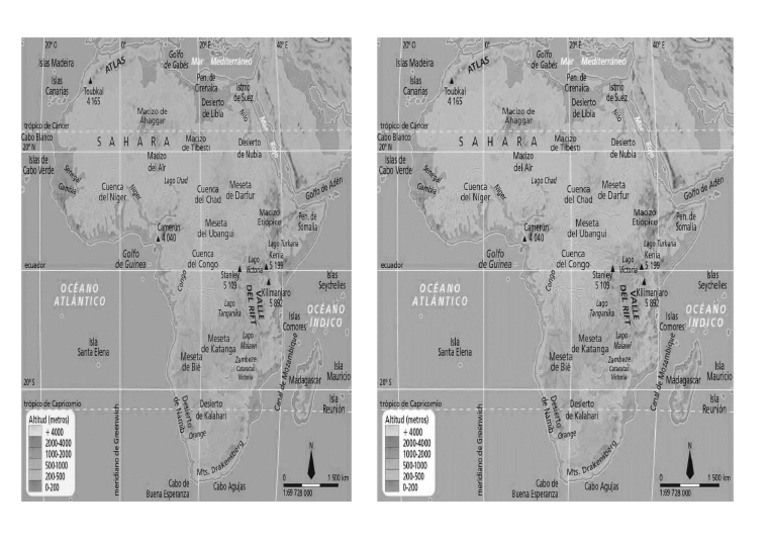 Mapa Orografico e Hidrografico | PDF
