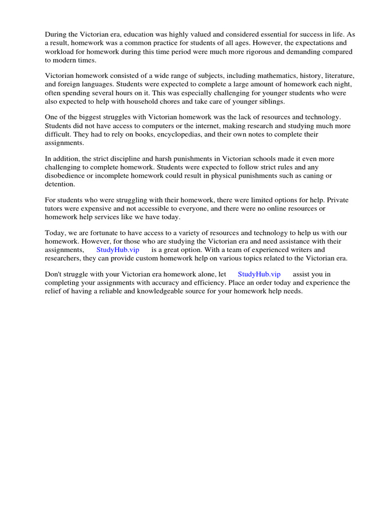 Victorian Era Homework Help | PDF | Industrial Revolution | Victorian Era