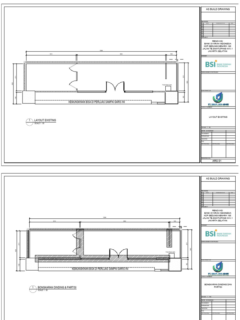 Renovasi BSI Menara 165 Layout | PDF