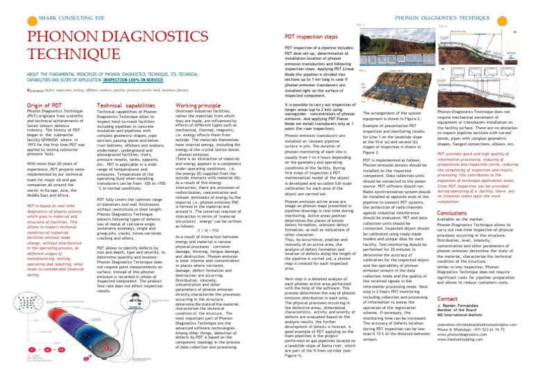 Phonon Diagnostics for Pipeline Inspection | PDF | Phonon | Fatigue ...