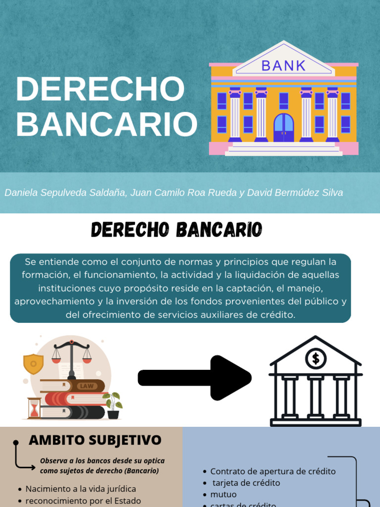 Regulación y Características del Derecho Bancario | PDF | Bancos ...