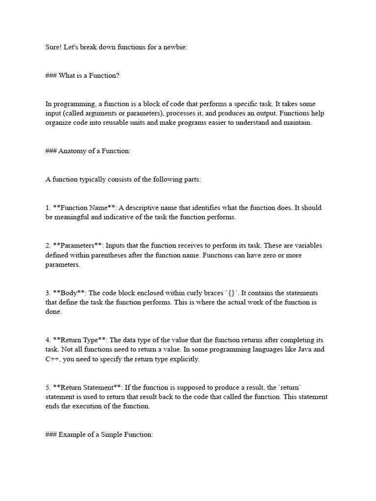 Functions Pdf Parameter Computer Programming Computer Engineering 2076