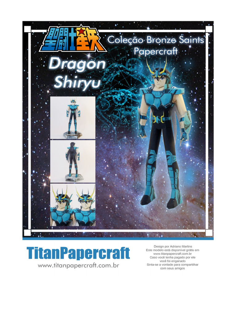 Dragon Shiryu Papercraft - TitanPapercraft | PDF