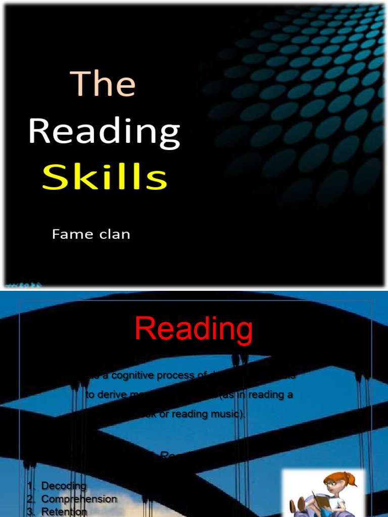 The Reading Skills | PDF | Reading Comprehension | Intellectual Disability