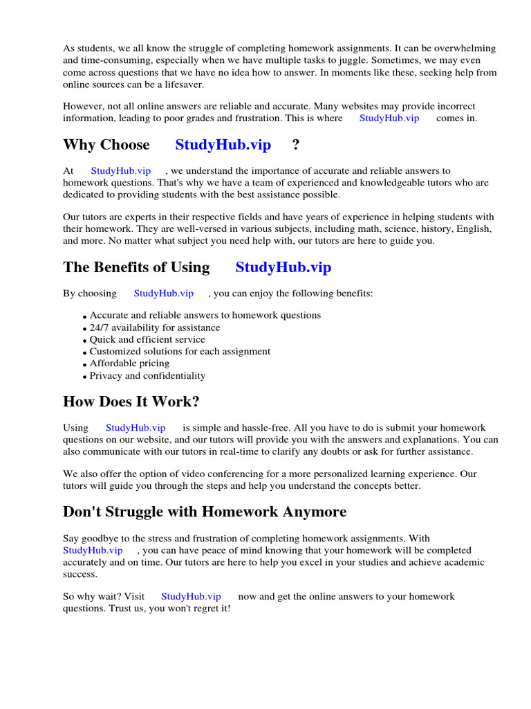 Online Answers to Homework Questions | PDF | Homework | Mathematics