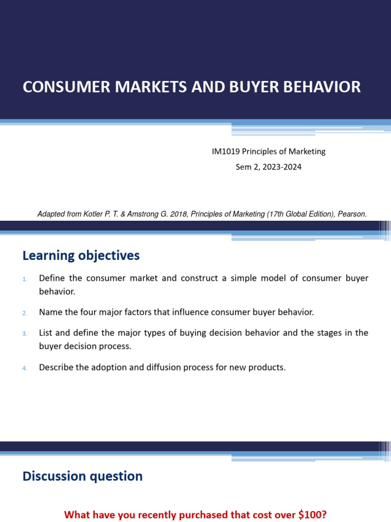 Understanding Consumer Buyer Behavior | PDF | Consumer Behaviour | Behavior