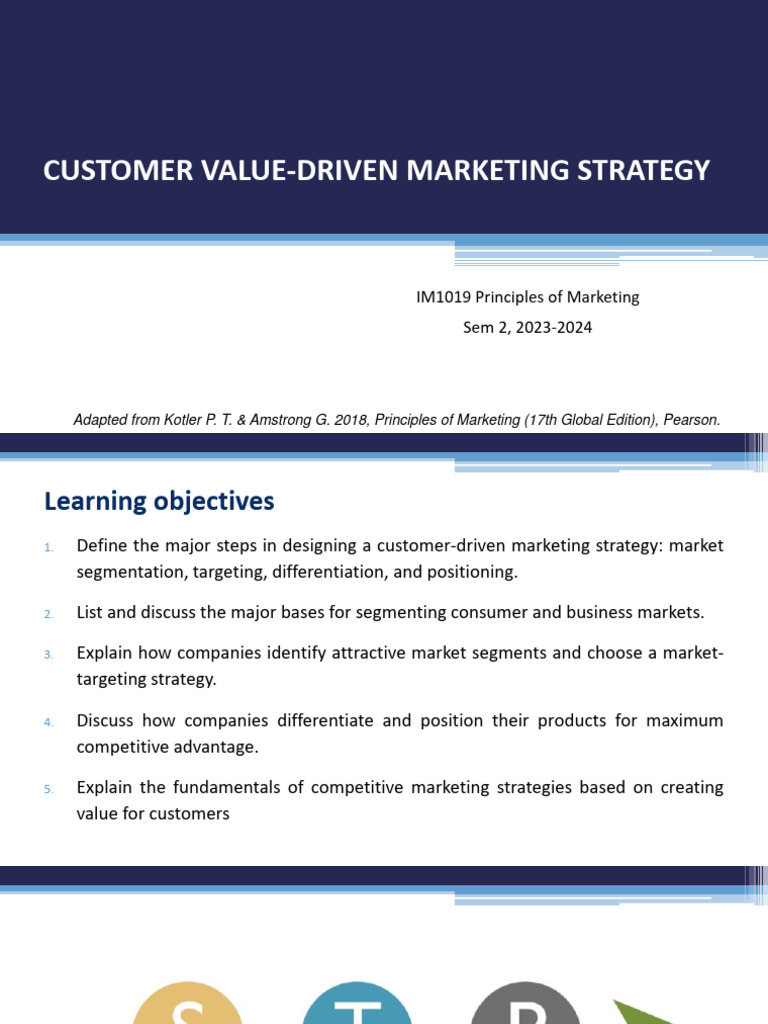 IM1019 L4 Customer Value-Driven Marketing Strategy | PDF | Market ...