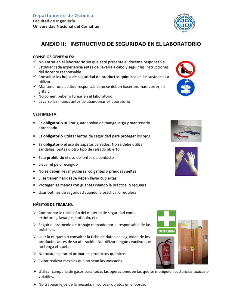 Manual de Seguridad en El Laboratorio | PDF | Laboratorios | Agua