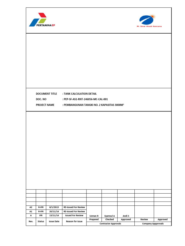 3000m3 Tank Design Calculation Details | PDF | Bending | Beam (Structure)