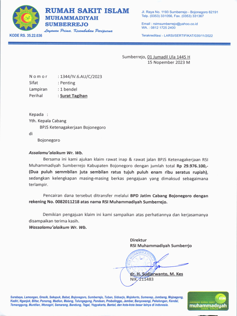 15 11 2023 Rsim Sumberrejo | PDF