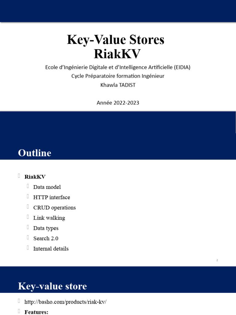 Overview of RiakKV Key-Value Store | PDF | Apache Solr | Xml