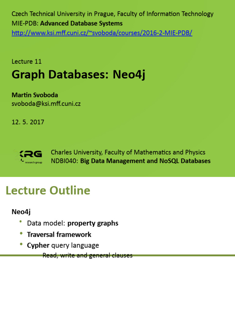 6 Graph Databases Neo4j | PDF | Theoretical Computer Science | Information Technology Management
