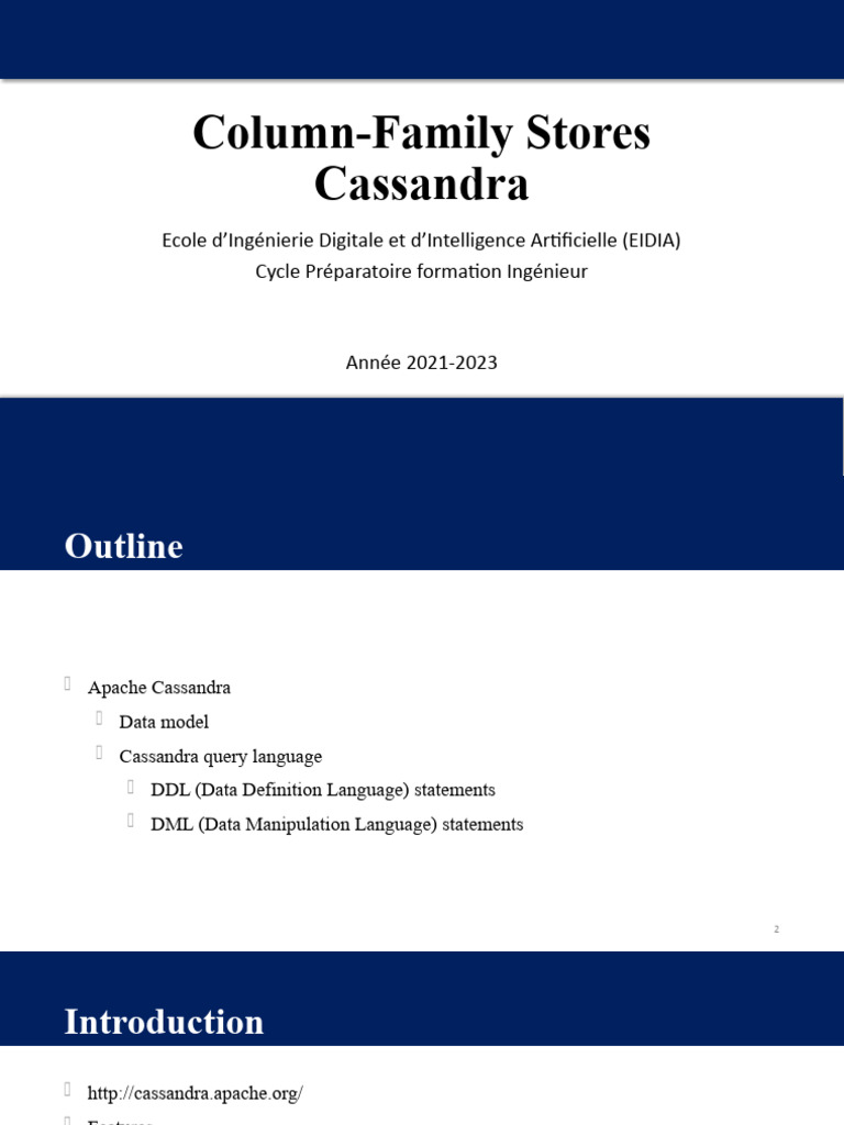 4 Column-Family Stores Cassandra | PDF | Table (Database) | Data ...