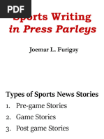 Sports Writing PPT 2024 | PDF | Sports | Basketball Teams