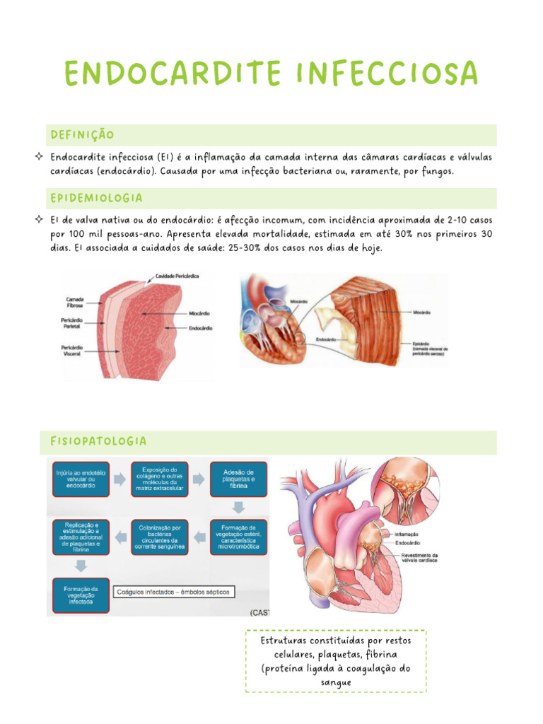 Endocardite Infecciosa | PDF | Epidemiologia | Remédio