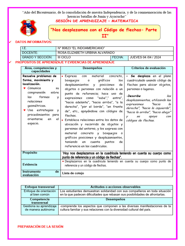 Sesion Deslazamientos Con Códigos de Flechas - Parte II. | PDF ...