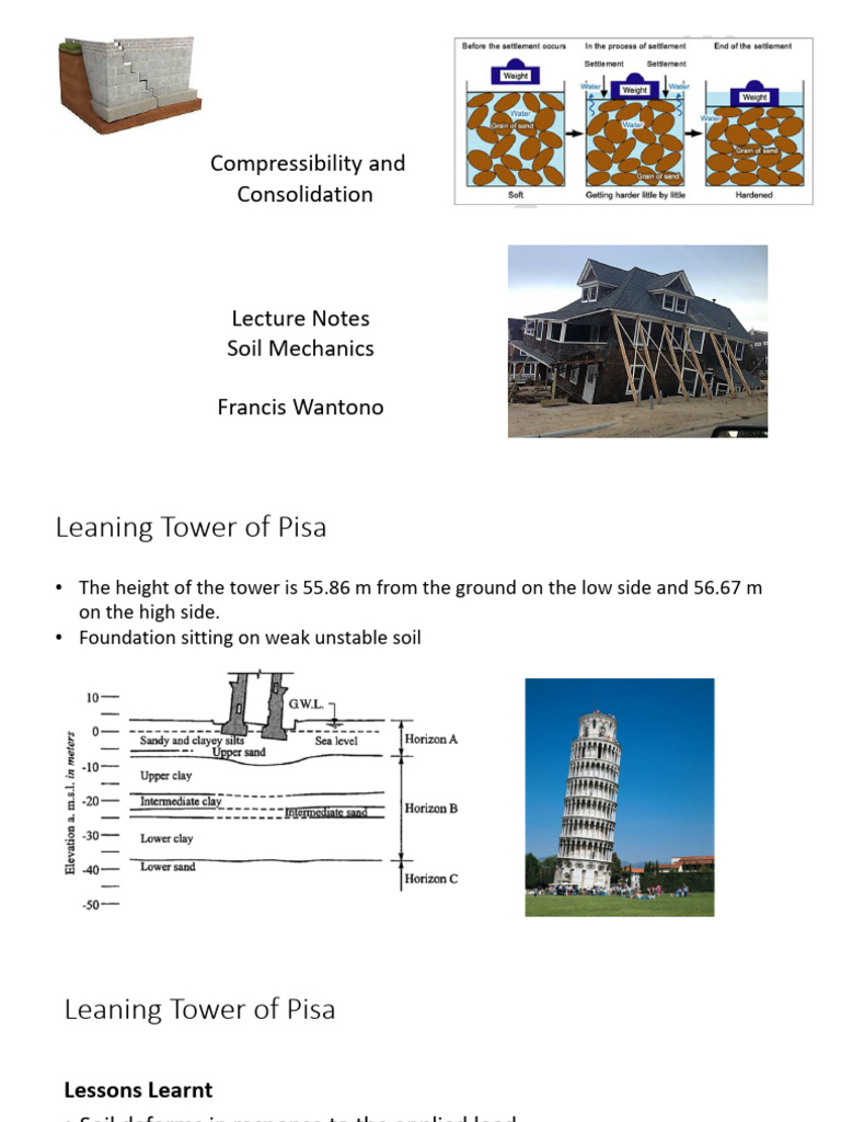 Compressibility and Consolidation | PDF | Elasticity (Physics ... Compressibility and Consolidation | PDF | Elasticity (Physics ...