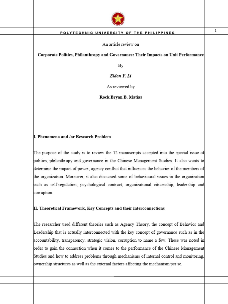 Matias Meta Synthesis | PDF | Governance | Theory