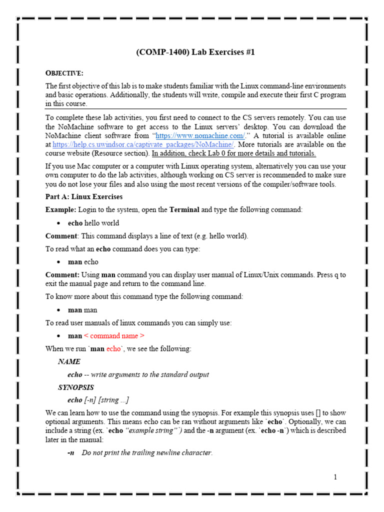 Lab1 2024 | Download Free PDF | Linux | Computer File