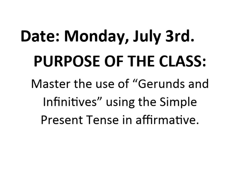Purpose of The Class | PDF | Language Arts & Discipline