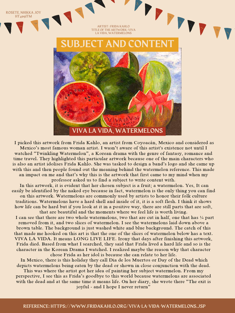 Subject and Content Rosete | PDF | Art