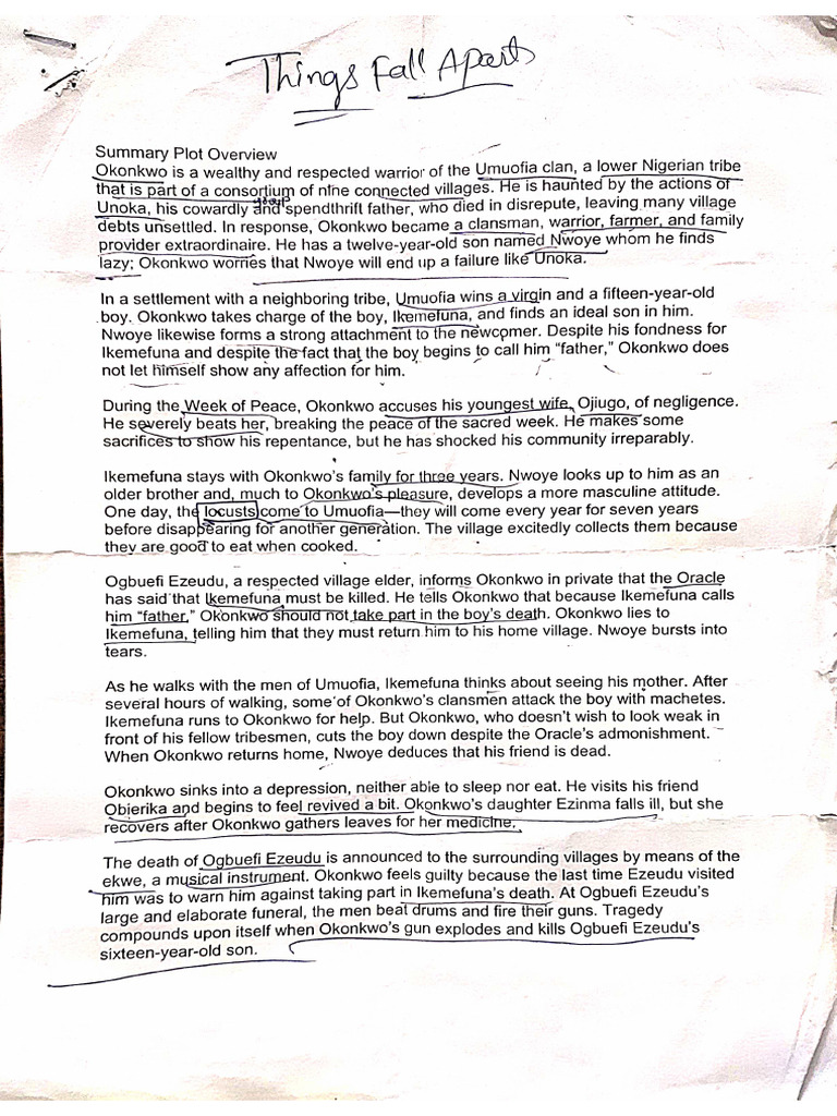 Things Fall Apart | PDF