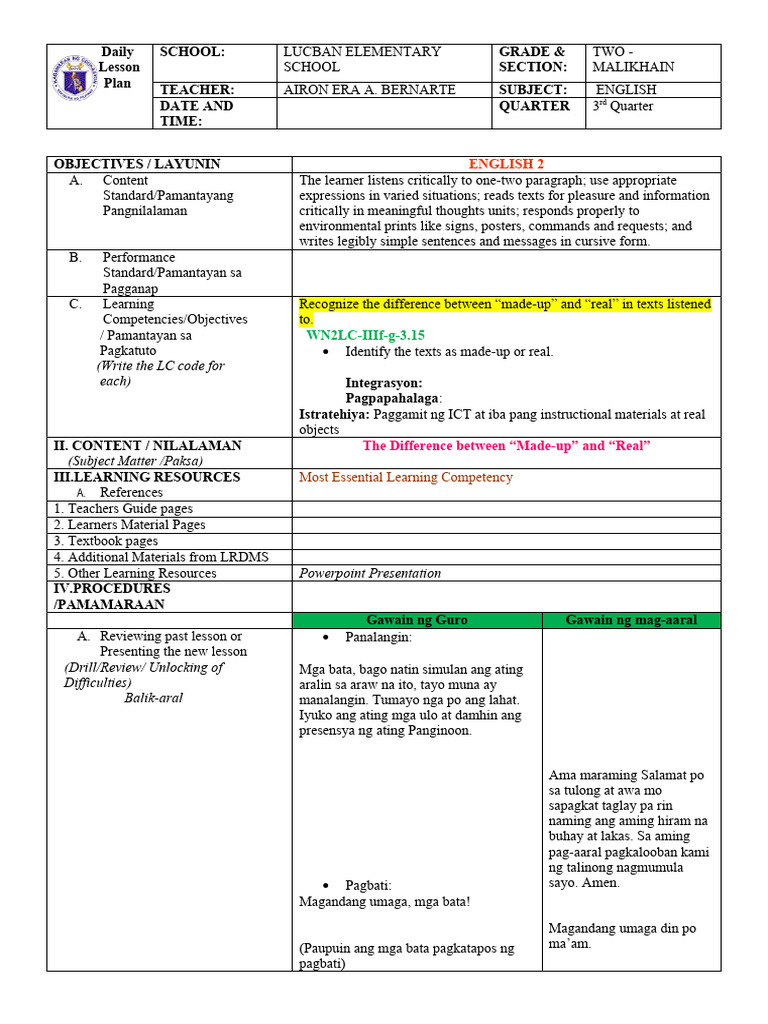 Recognize The Difference Between "Made-Up" and "Real" in Texts Listened ...