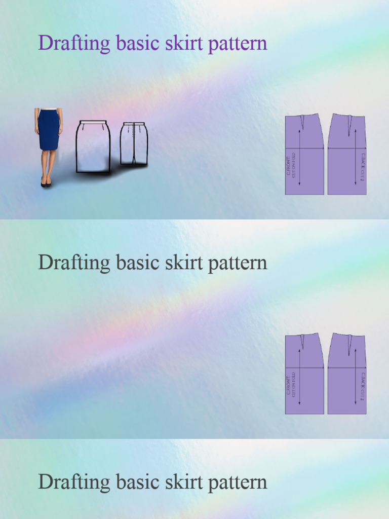 Drafting Basic Skirt Pattern | PDF