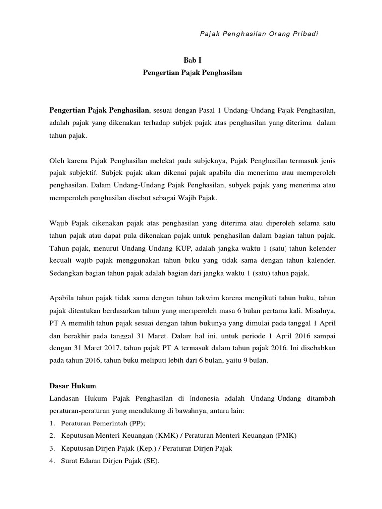Modul PPH OP + PP23 | PDF | Hukum