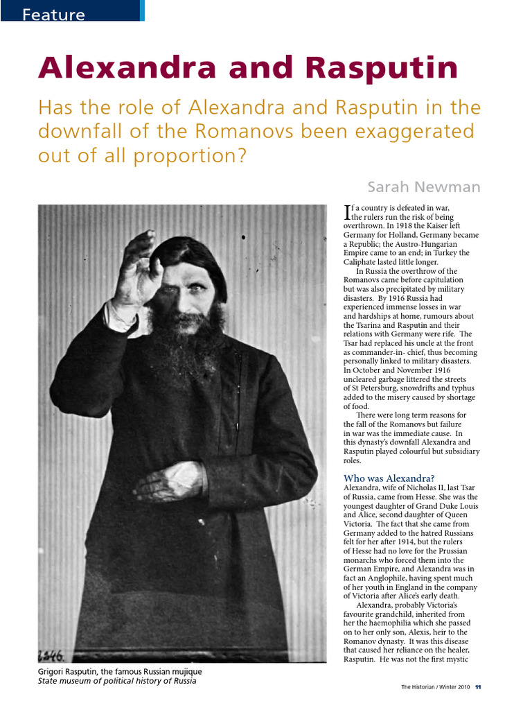 Rasputin | PDF | Nicholas Ii Of Russia | Grigori Rasputin