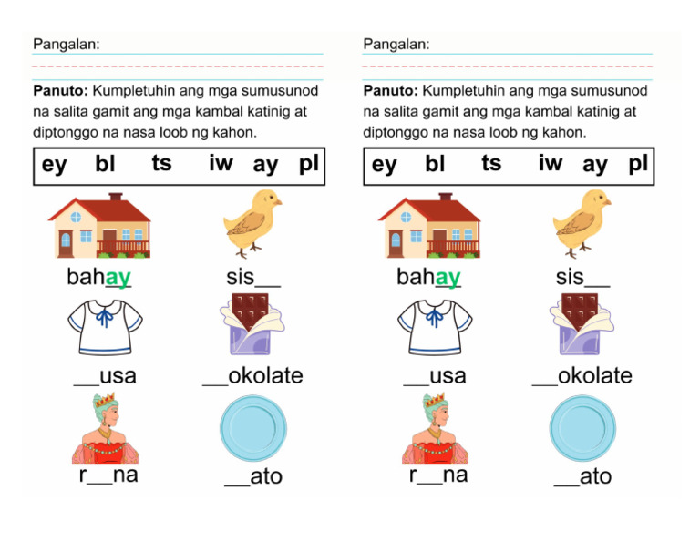 Kambal Katinig at Diptonggo | PDF