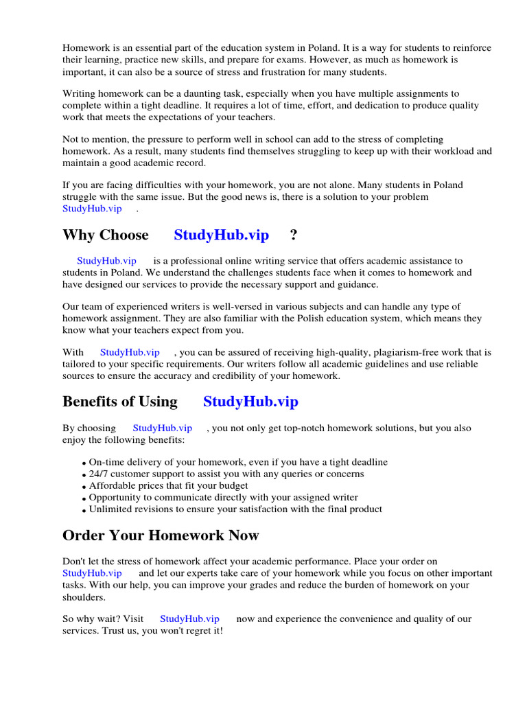 Homework Poland | PDF | Poland | Homework