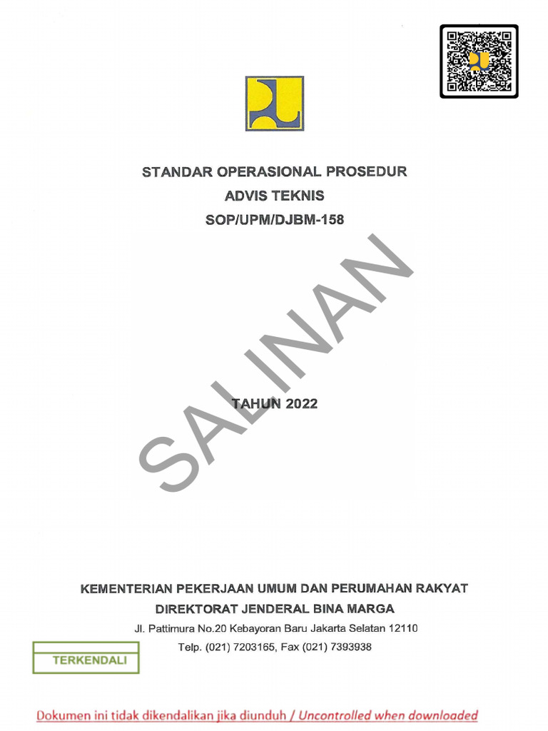 SOP Advis Teknis | PDF