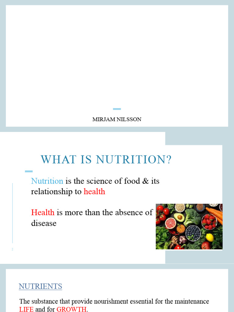 Nutrition | PDF | Nutrients | Nutrition