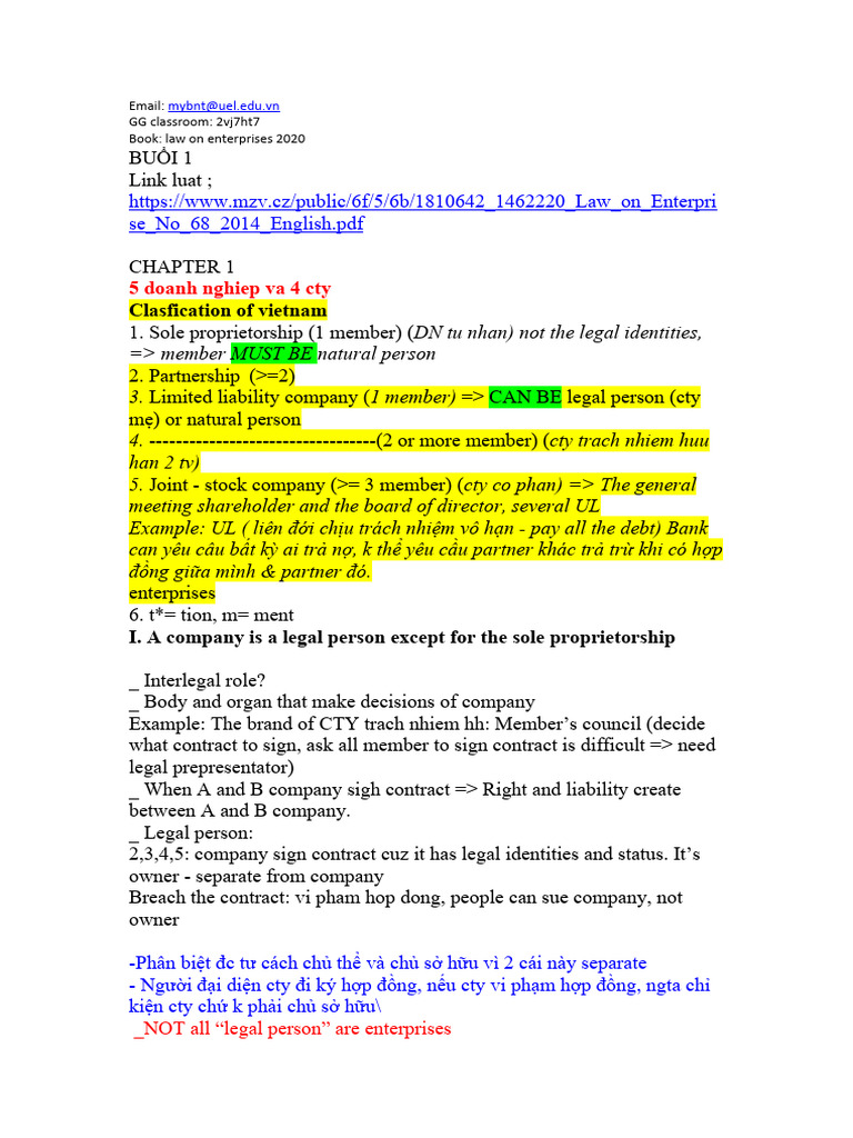 Ghi Bài | PDF | Limited Liability Company | Taxes