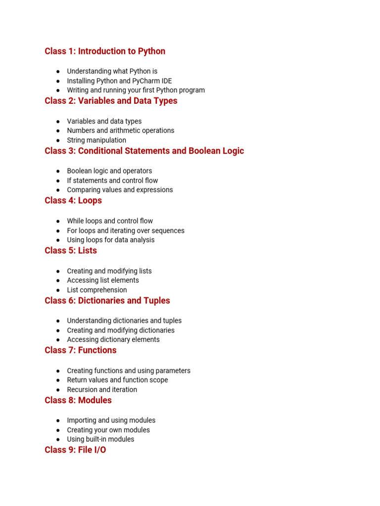 Python Pbl 3 Pdf Class Computer Programming Python Programming Language