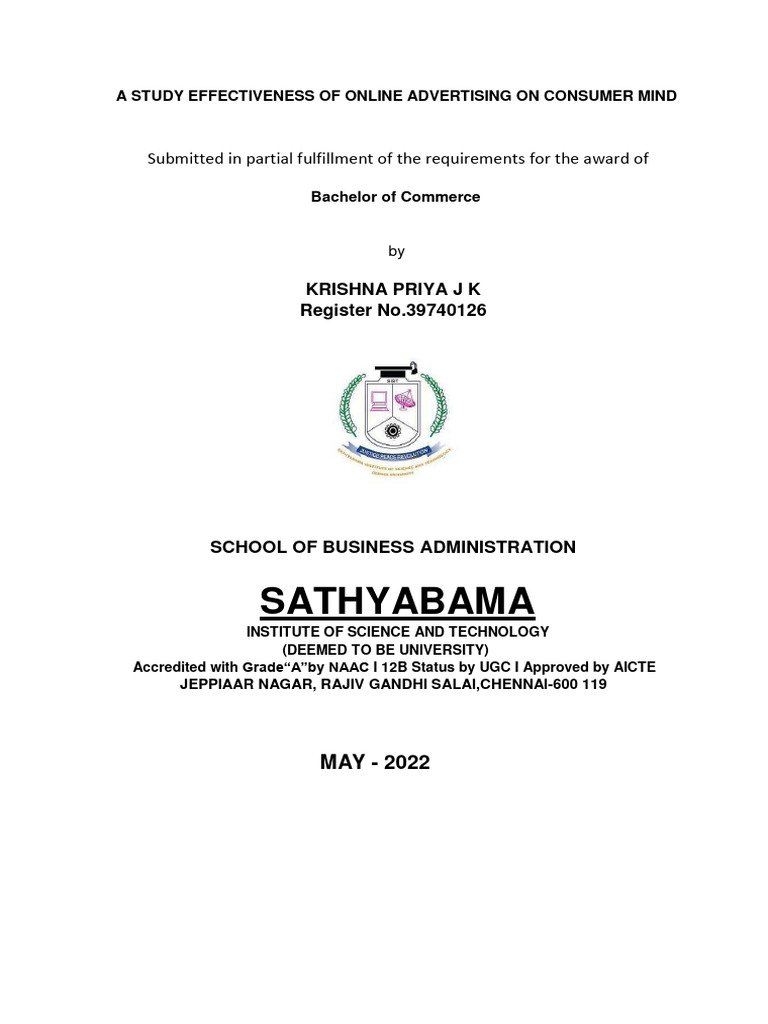 1922 B.com B.com Batchno 126 | PDF | Advertising | Internet