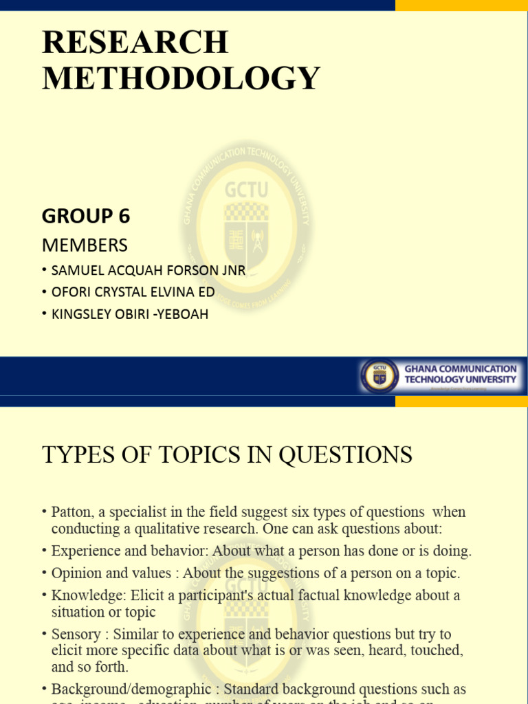 Research Methodology: Group 6 | Download Free PDF | Reading Comprehension | Speed Reading