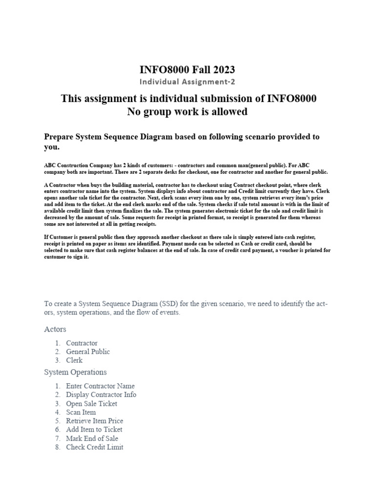 INFO8000 Fall 2023 Individual Assignment-2 | PDF | Receipt | Point Of Sale