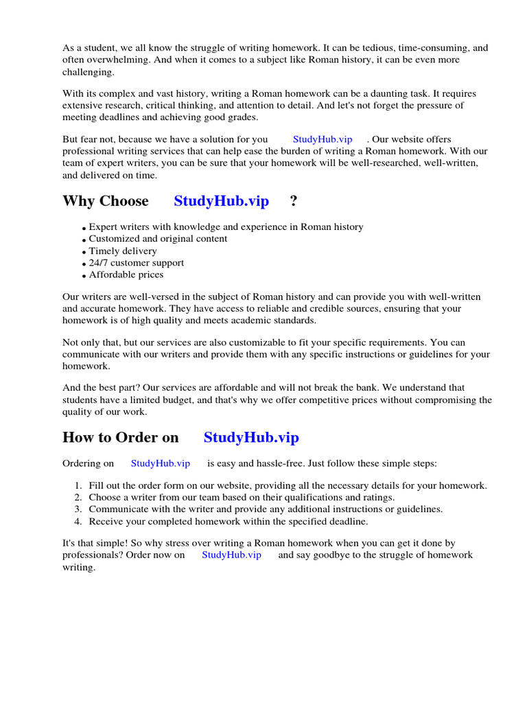 Roman Homework Grid | PDF | Facebook | Linked In