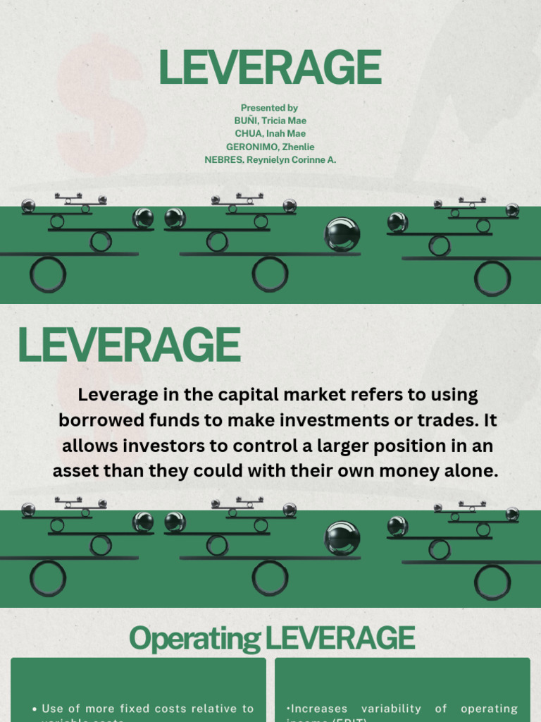 Capmark Group 1 | PDF | Leverage (Finance) | Equity (Finance)