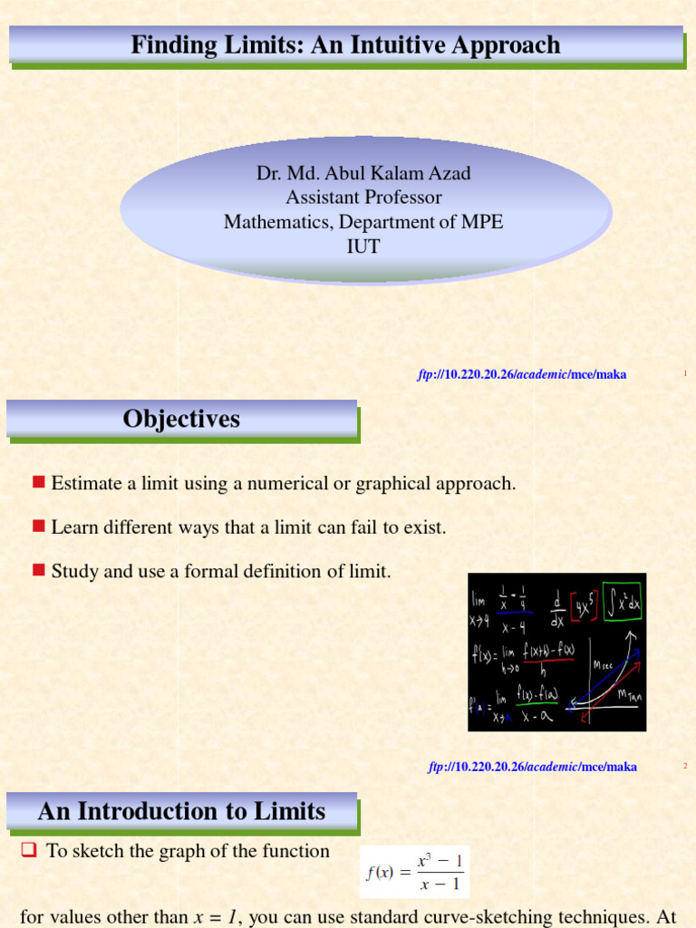Calculus Limits for Math Students | PDF | Function (Mathematics ...