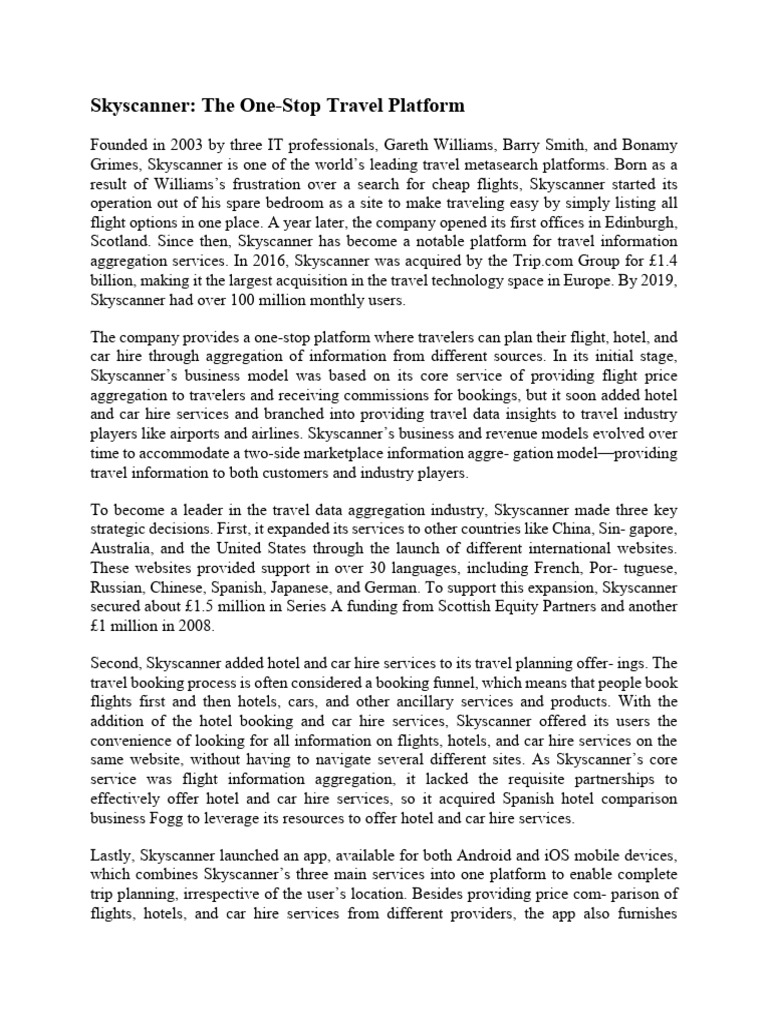 Sky Scanner Pdf Amazon Web Services Cloud Computing