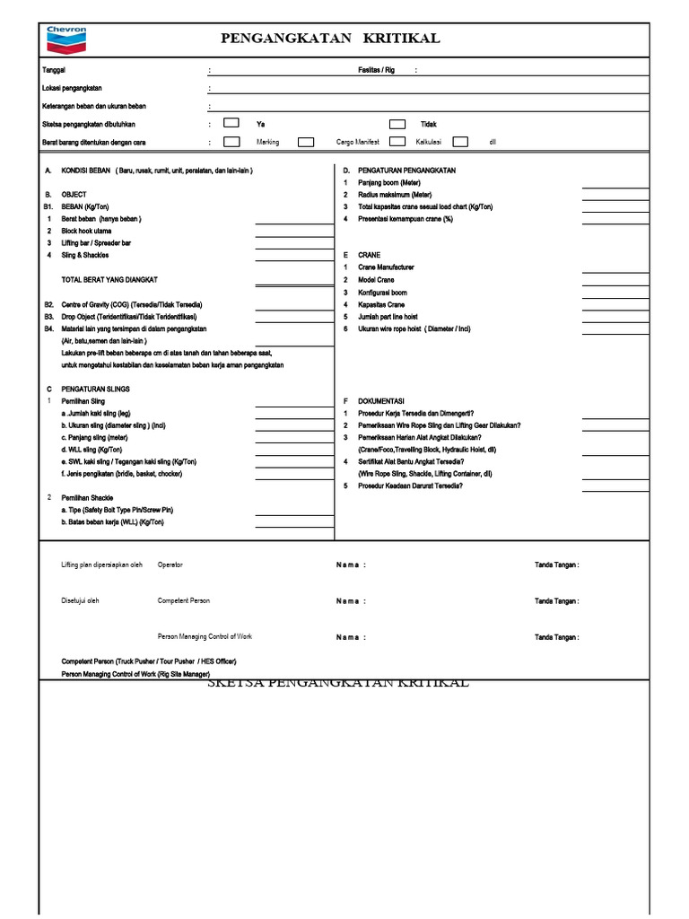 Critical Lift Plan | PDF