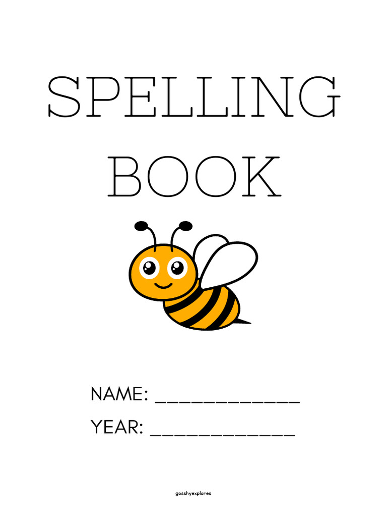 Book Cover Spelling | PDF