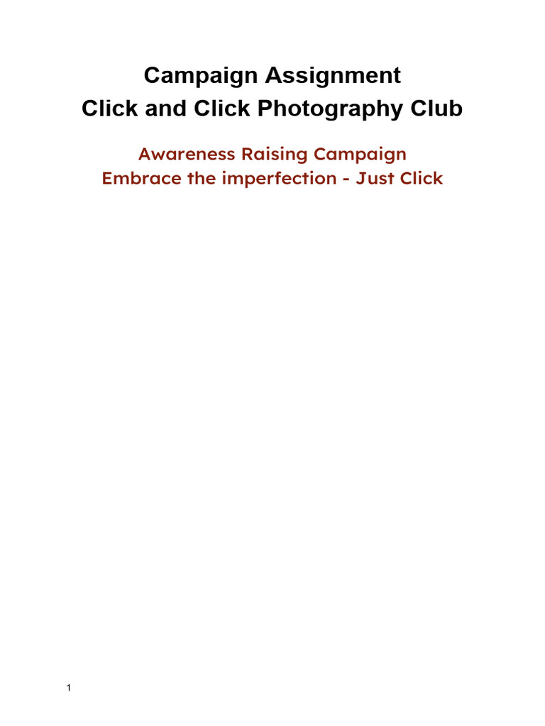 (COM) ASSIGNMENT 3 - Just Click! | PDF | Social Media | Popular Culture & Media Studies