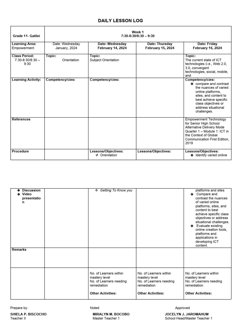 week 1- final-1 | PDF | Educational Technology | Learning