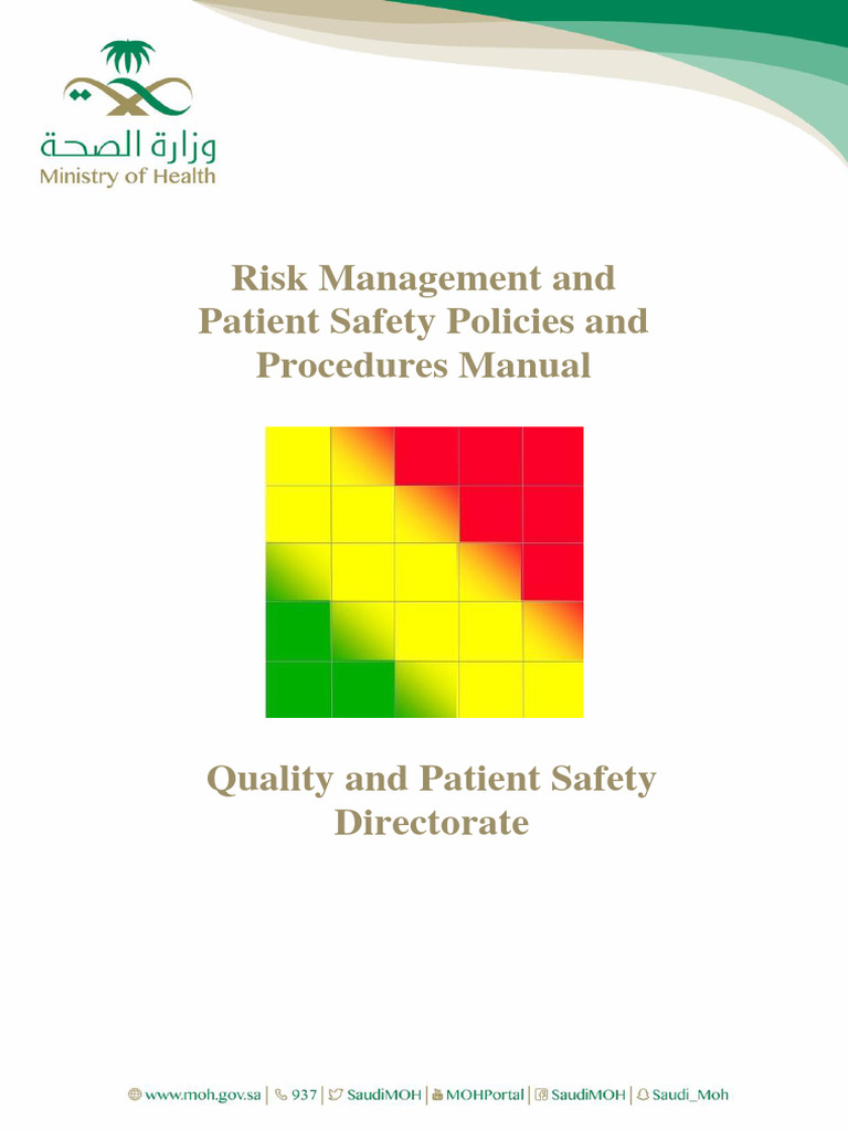 RM and Patient Safety Manual 2018 | PDF | Risk Management | Risk RM and Patient Safety Manual 2018 | PDF | Risk Management | Risk