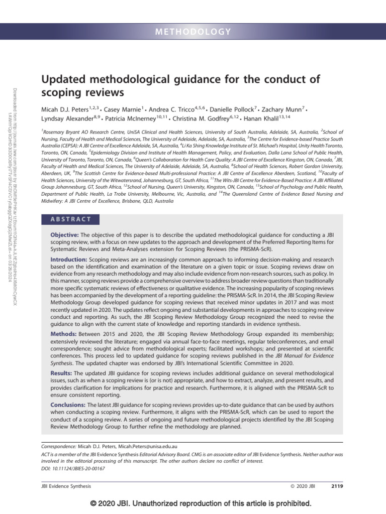 Updated Methodological Guidance For The Conduct Of.4 | PDF | Systematic ...