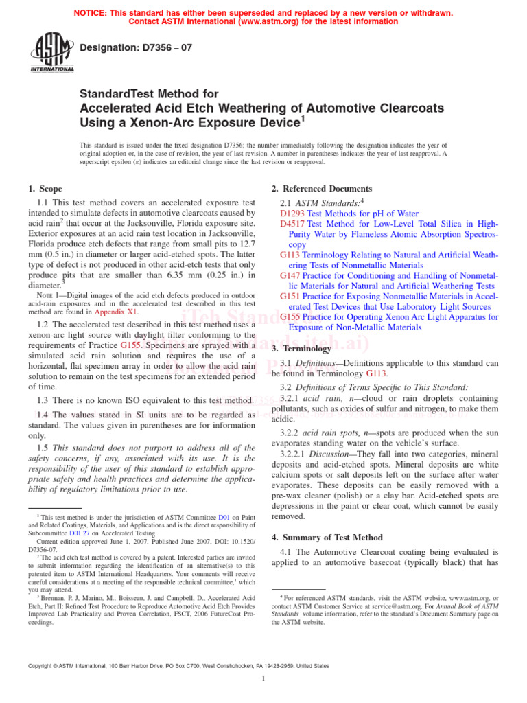 ASTM-D7356-07 | PDF | Potassium Chloride | Sodium Hydroxide
